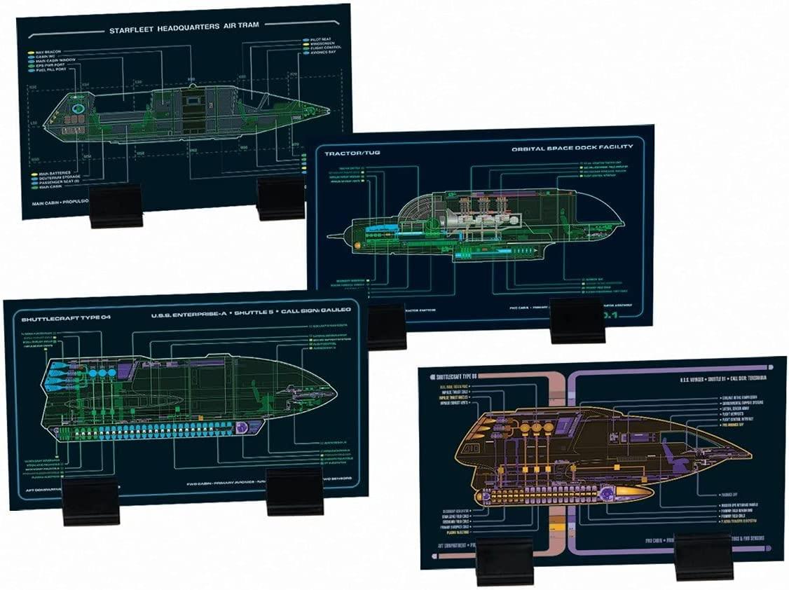 Shuttlecraft Set 5 (Air Tram, Tug, Galileo & Type-8) Model Diecast SSS ...